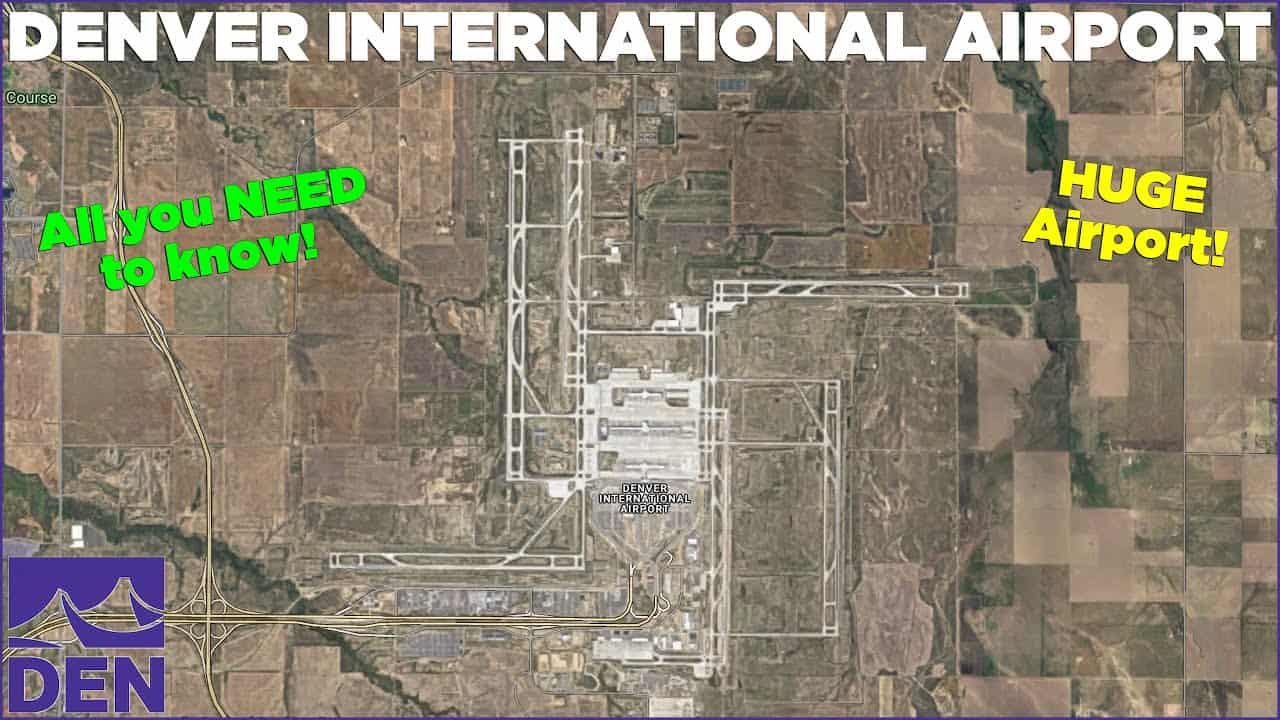 Denver Airport Runway Map THE NEW DENVER AIRPORT